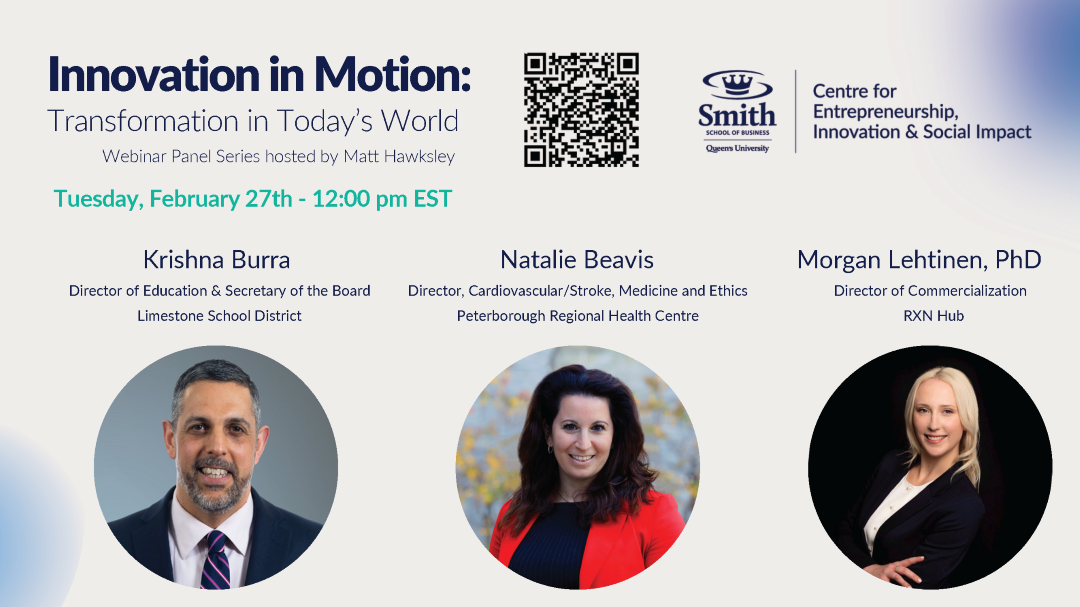 Innovation in Motion webinar: Transformation in Today's World | Principal and Vice-Chancellor